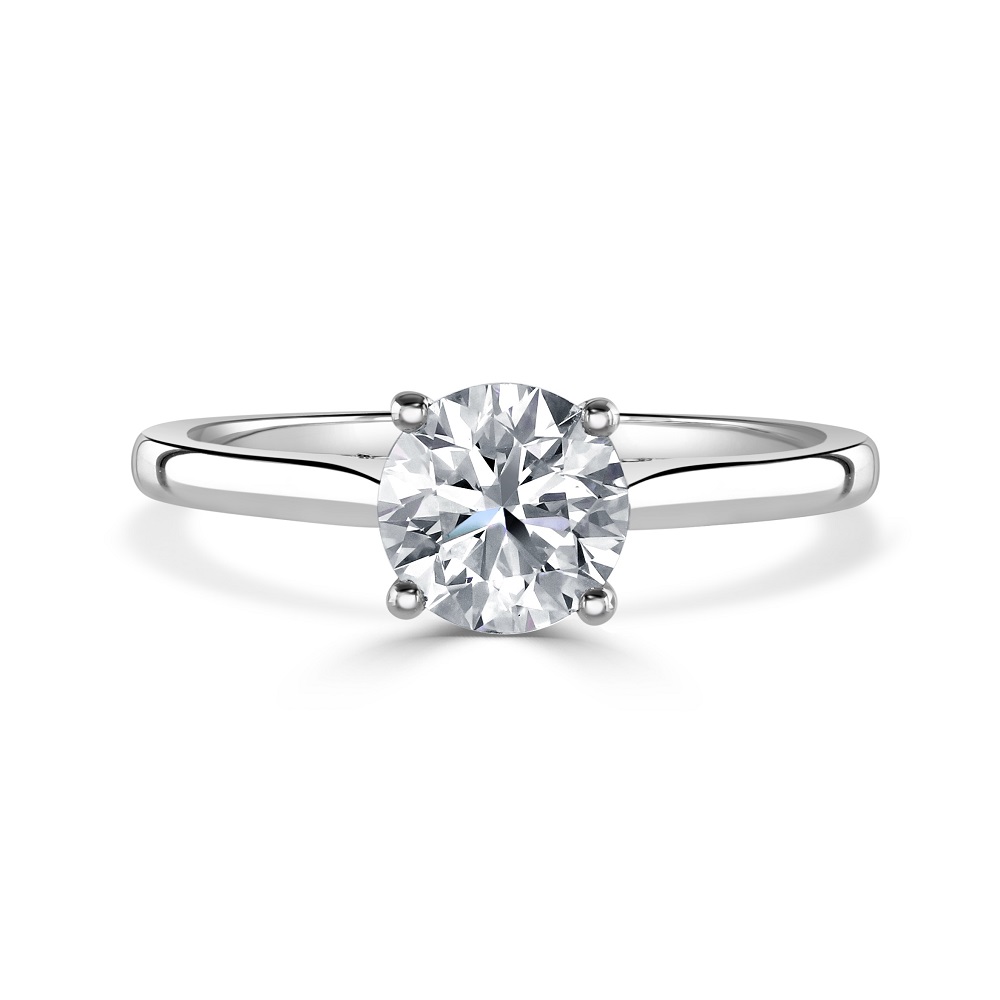 Platinum Diamond Solitaire Engagement Ring | Martin and Co
